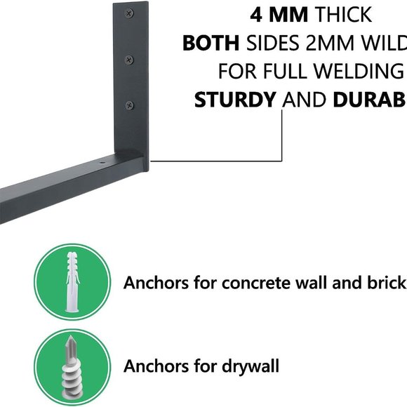 EZYDECOR | Storage & Organization | Ezydecor 6pcs Shelf Brackets Inch ...